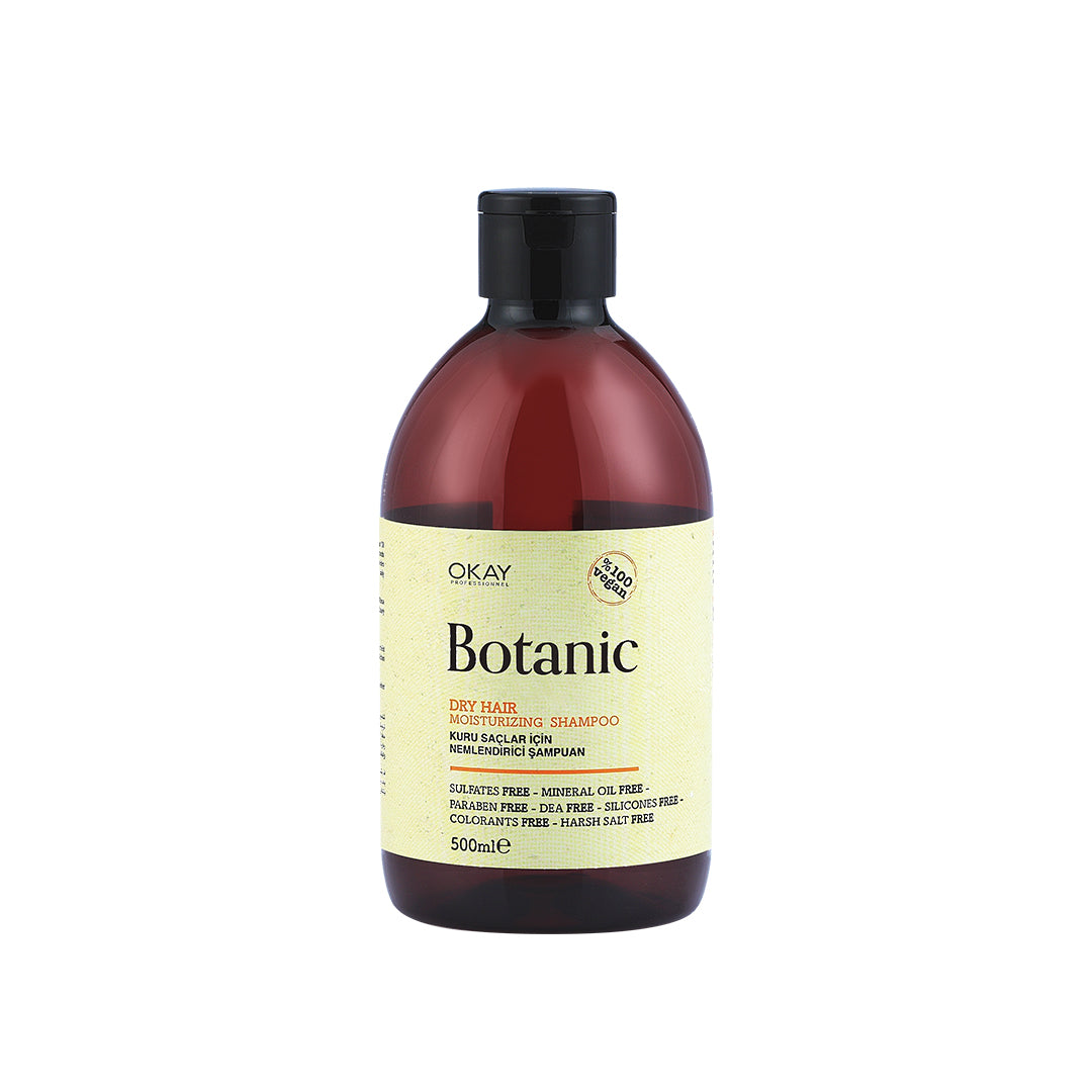 Botanic Dry Hair Moisturizing Shampoo 500ml | Vegan Hydrating Shampoo ...