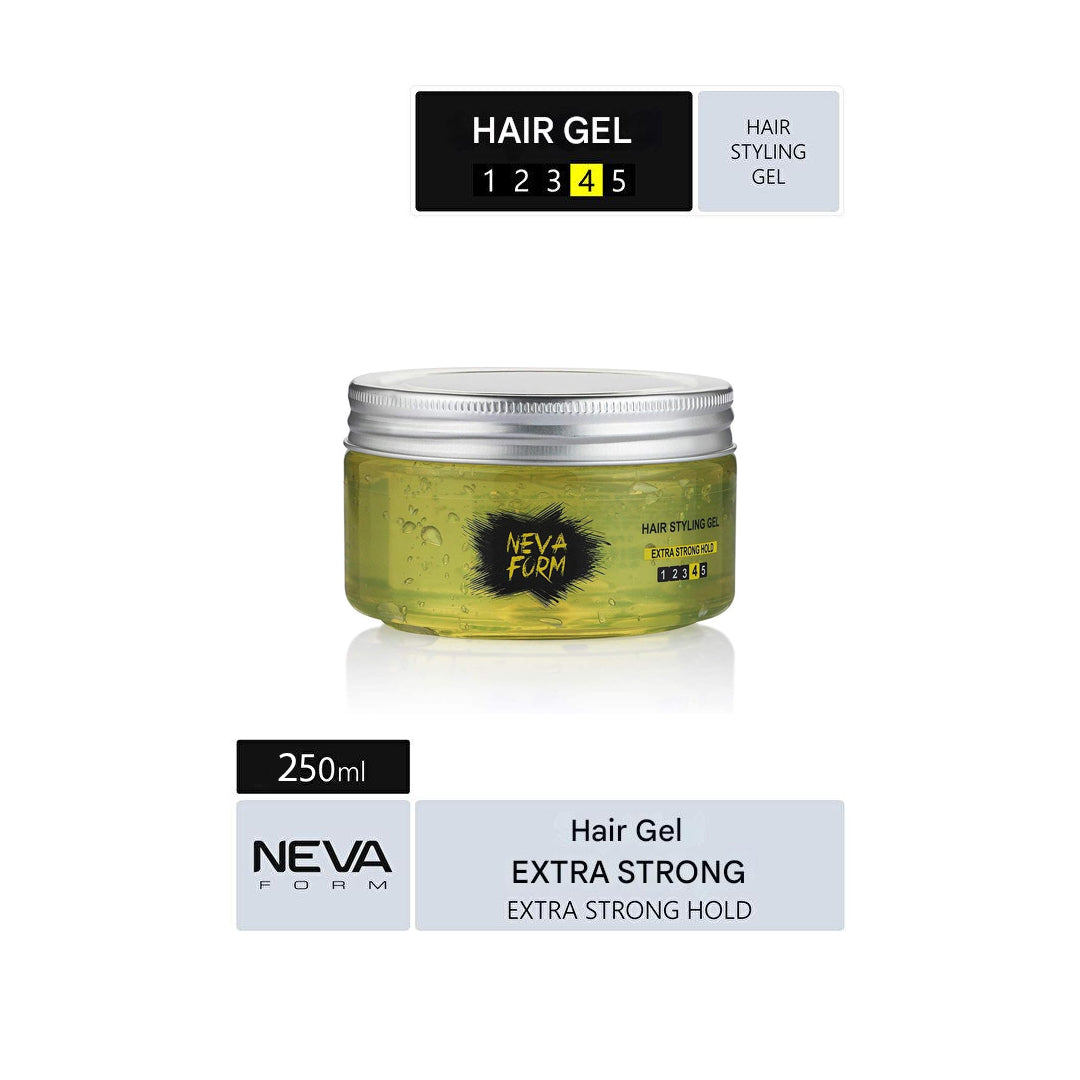 Nevaform Professional Hair Styling Gel Cream 250g – Strong Hold, High